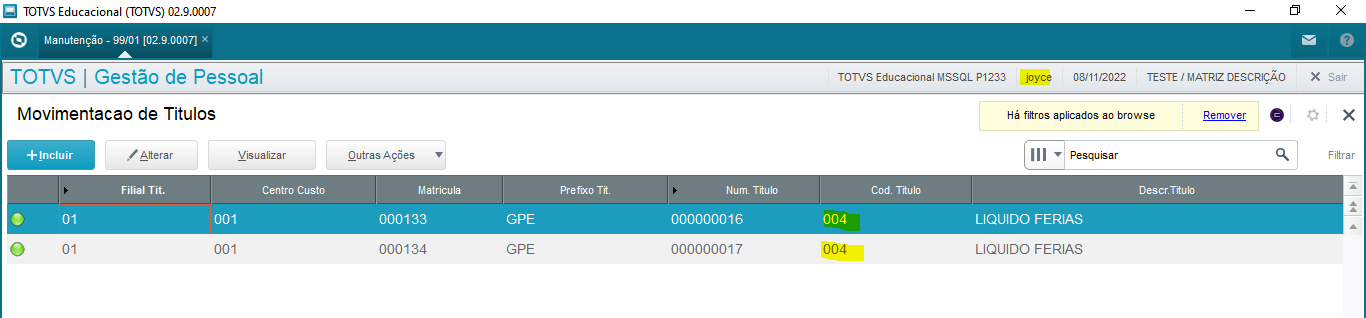 RH - Linha Protheus - GPE - Como bloquear ou liberar a visualização de ...