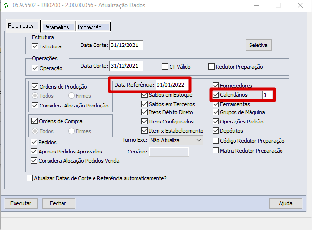 Manufatura - Linha Datasul - APS - DB0200 - Datas do calendário no APS ...