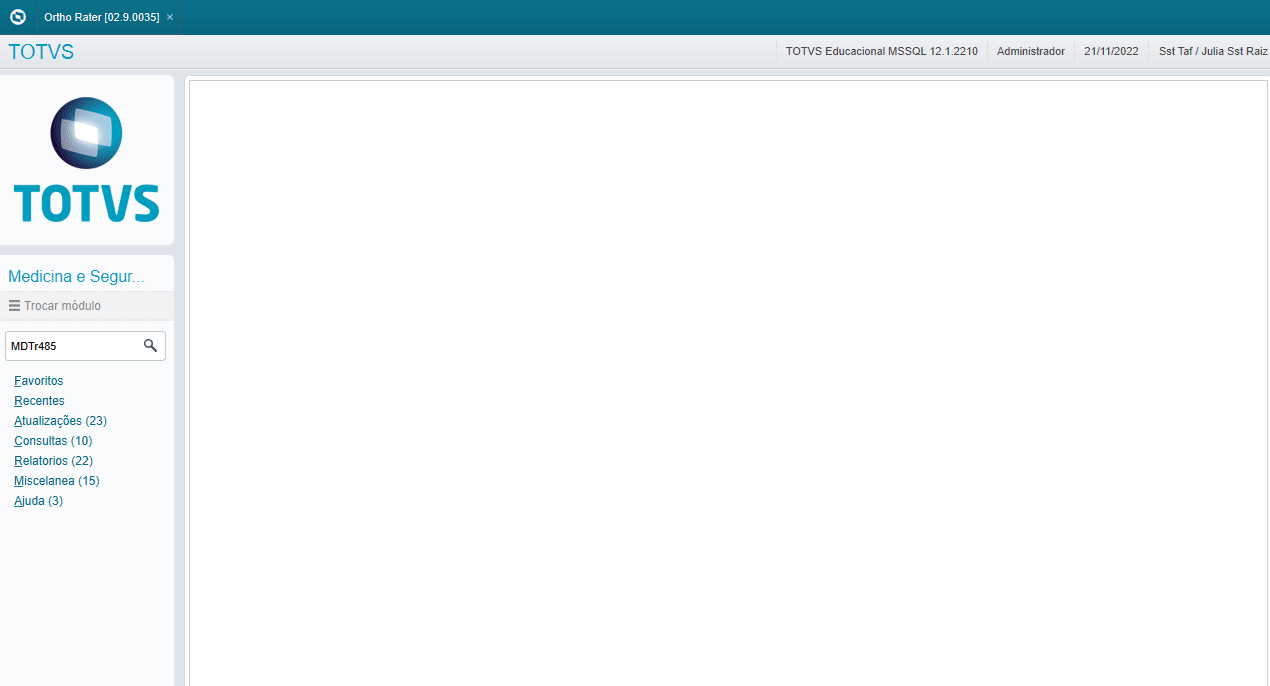 RH - Linha Protheus - MDT - Como emitir o relatório Ortho Rater MDTR485 ...