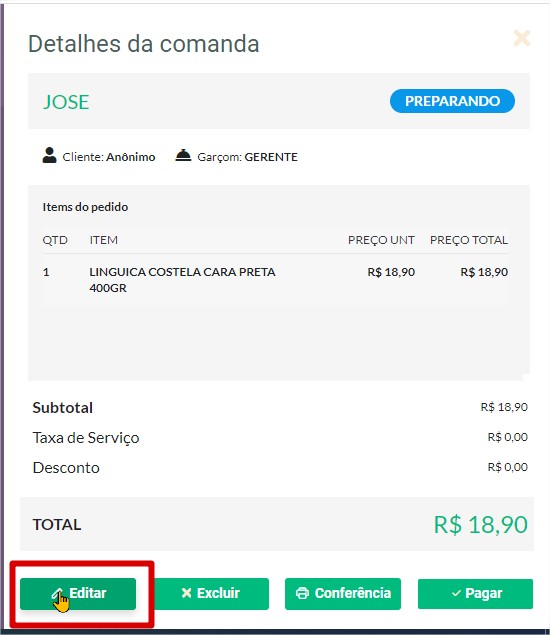 ELEVE ON - Comanda Online - Como incluir uma Comanda no Restaurante ...