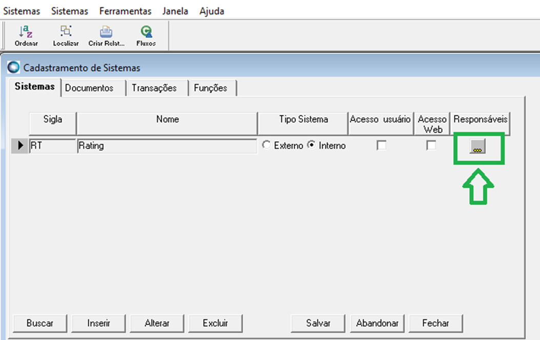 TFS – RT – Procedimentos para alterar os dados do responsável pelo ...