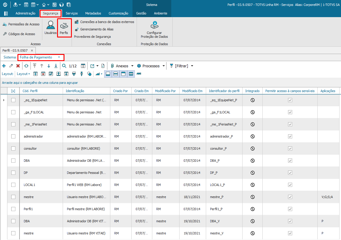RH - RM - FOP - Habilitação do Menu Múltiplos Vínculos que Necessitam ...