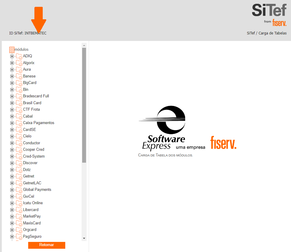 TT - CONFIGURADOR SITEF EXPRESS - Carga de tabelas e visualizador de tabelas – Central de ...
