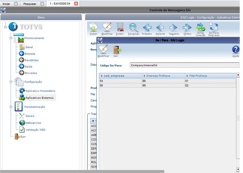 Cross Segmentos - Linha Logix - CAD - Como configurar o De - Para de ...