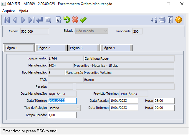 Manufatura - Linha Datasul - MMI - Encerramento da Ordem de Manutenção ...