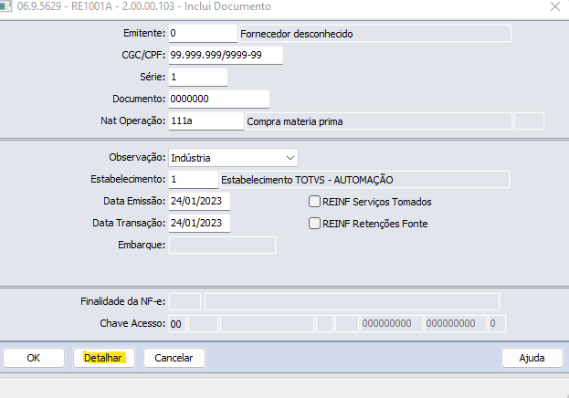 Cross Segmentos - Linha Datasul - MRE - RE1001 Incluir textos para o ...