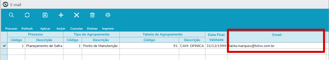 Agro - PIMS CS - MNF_MAN - Adicionar novos e-mails no Manfro – Central ...