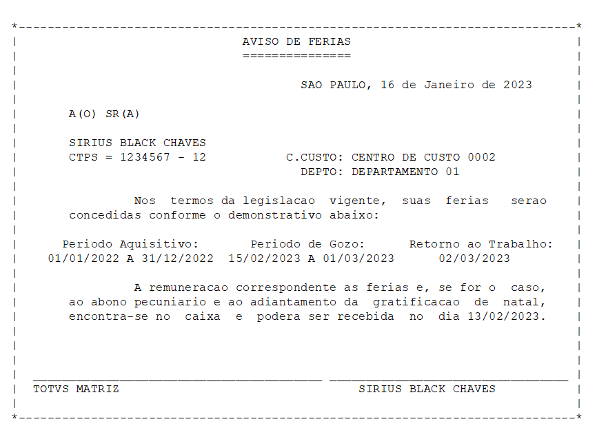 RH - Linha Protheus - GPE - Como emitir o aviso de férias sem precisar ...