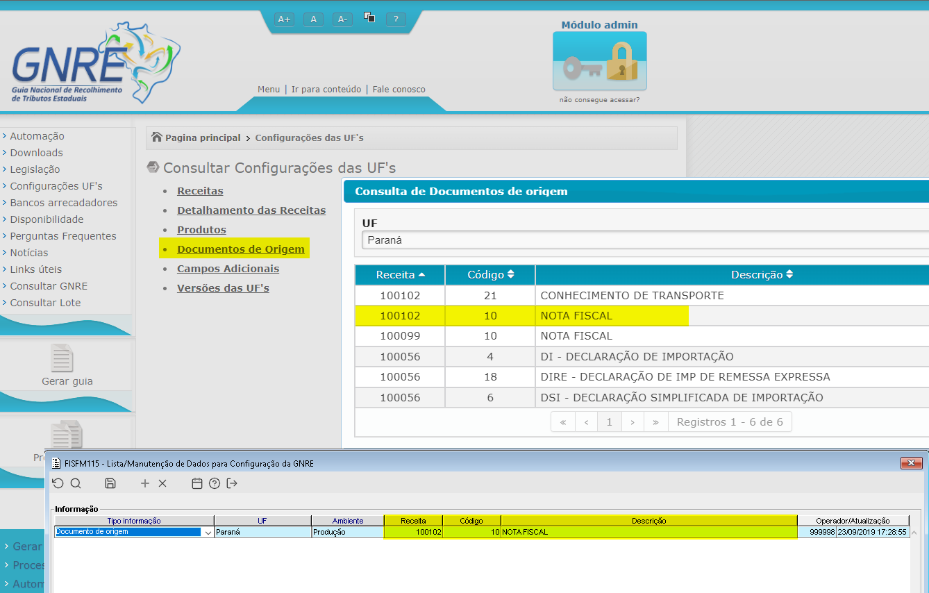 Varejo - Moda - FIS - Como configurar o layout da guia da GNRE por UF ...