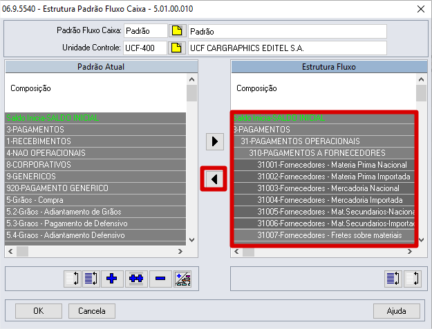 Cross Segmentos - Linha Datasul - CFL - Após alterar a estrutura do ...