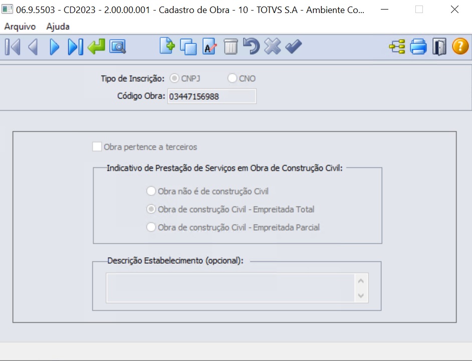 Cross Segmentos - Linha Datasul - MRE - REINF R-2010 - Parametrização ...