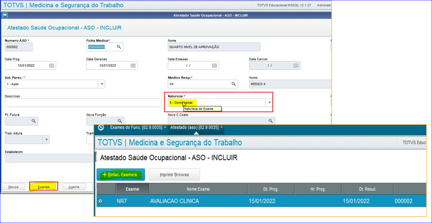 RH - Linha Protheus - MDT - eSocial - S-2220 - Como emitir um ASO com ...