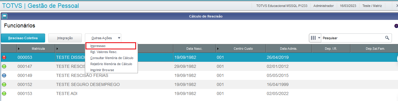 RH - Linha Protheus - GPE - Como emitir Termo Rescisão do Contrato ...