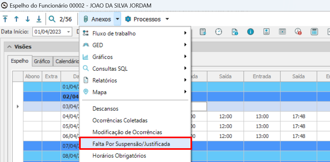 TOTVS RH - Linha RM - PTO - Como cadastrar falta por suspensão, e levar ...