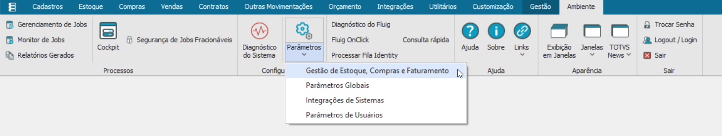 RM - SAU - Processo de Material Consignado – Central de Atendimento TOTVS