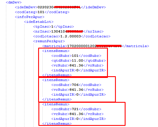RH - Linha Protheus - TAF - eSocial - Eventos Periódicos - S-1200 - Erro de Schema: Element ...