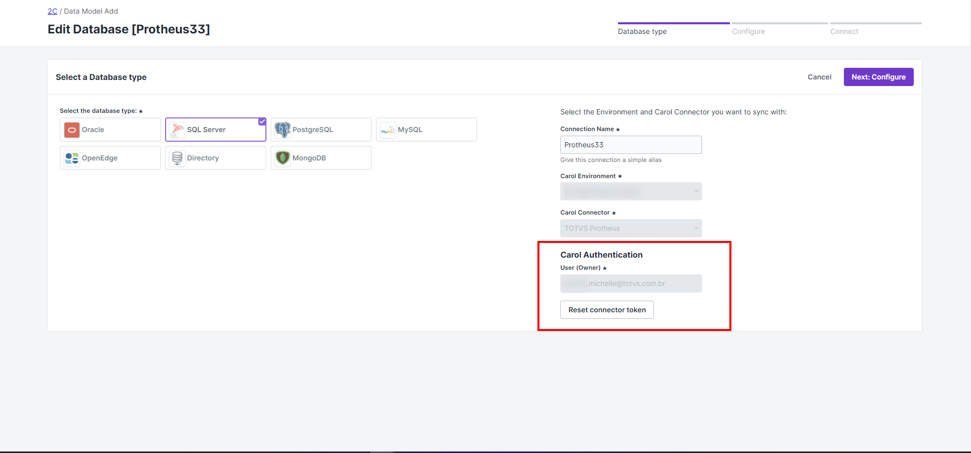 TOTVS CAROL - Carol Connect (2C) - Como criar uma conexão com um banco ...