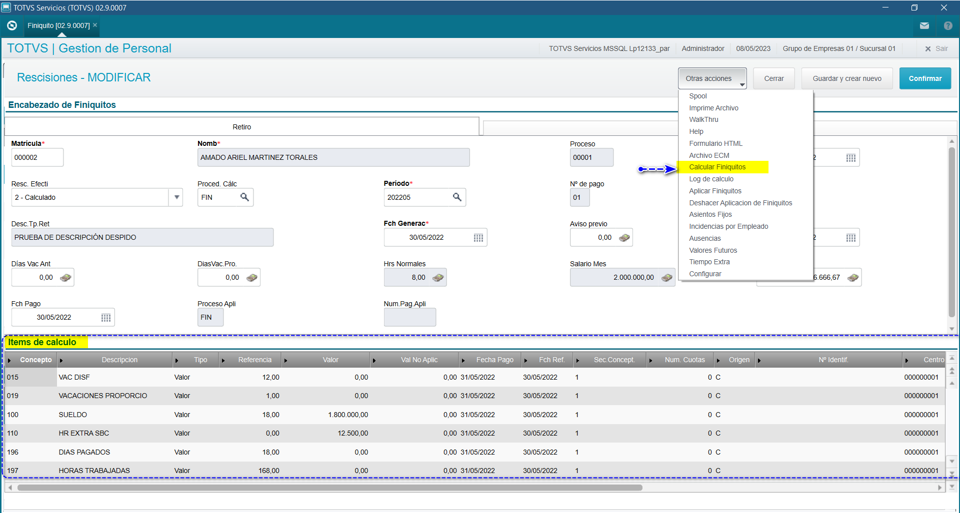 TOTVS RH - TOTVS RH (LINEA PROTHEUS) - MI – Gestión de Personal ...