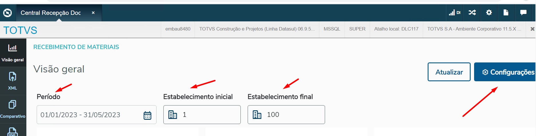 Cross Segmentos - Linha Datasul - MRE - Central de Recepção de ...