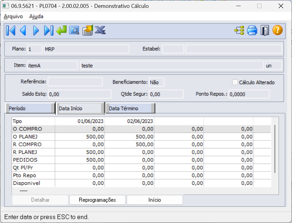 Manufatura - Linha Datasul - MRP - Saldo estoque alocado considerado no ...