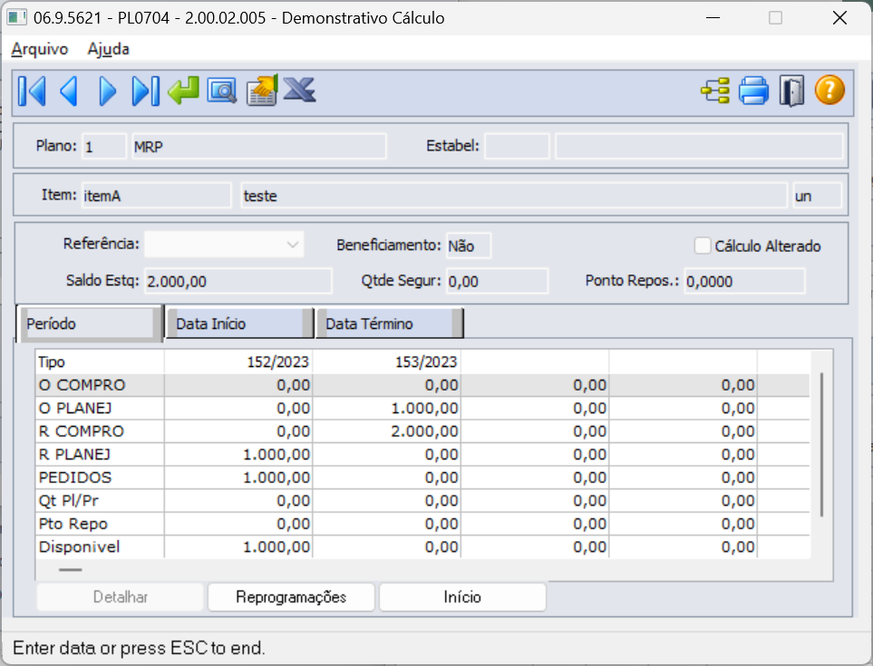 Manufatura - Linha Datasul - MRP - Saldo estoque alocado considerado no ...