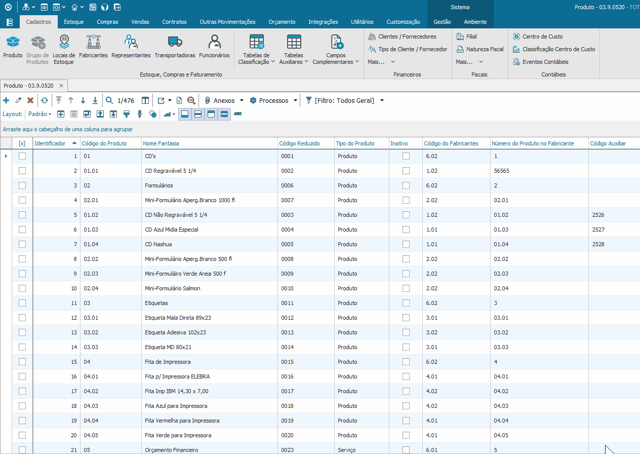 Framework - Linha RM - Frame - Auto Filtro de Linha – Central de ...