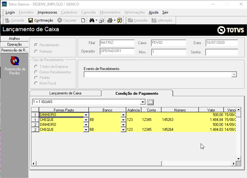 GA - TOTVS VAREJO (LINHA GEMCO) - CAIXA - Como realizar a operação de ...