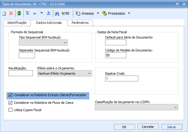 Cross Segmentos - Backoffice Linha RM - FIN - Relatório Extrato Cliente ...