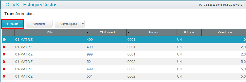 Cross Segmento Backoffice Linha Protheus Sigaest Como Fazer