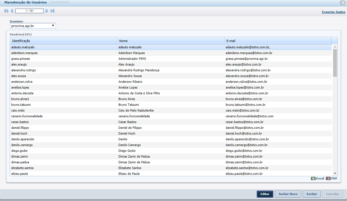 Agro - PIMS MC - AER - Cadastro de Usuários PIMS Multicultivo – Central ...