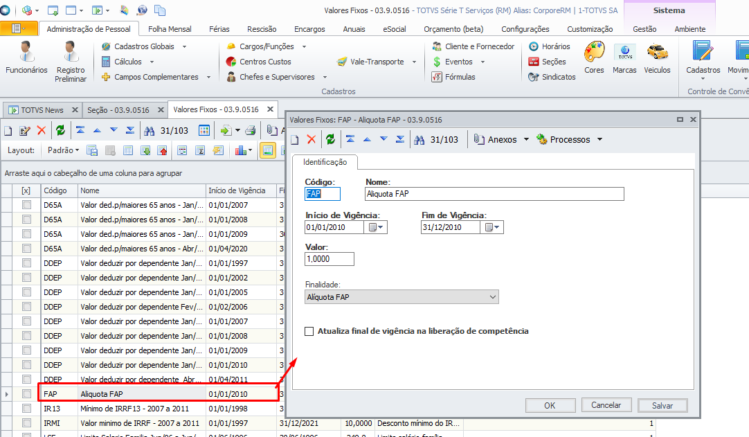 RH - RM - FOP - Definições e cadastro de SAT, FAP e RAT – Central de ...