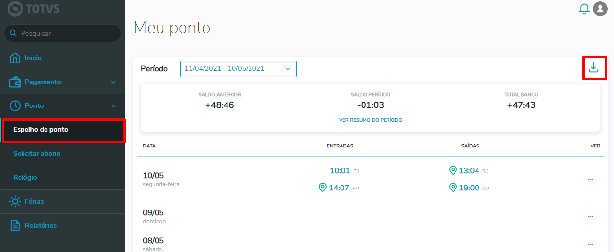 RH - RM - Meu RH - Como parametrizar o relatório de espelho de ponto no ...