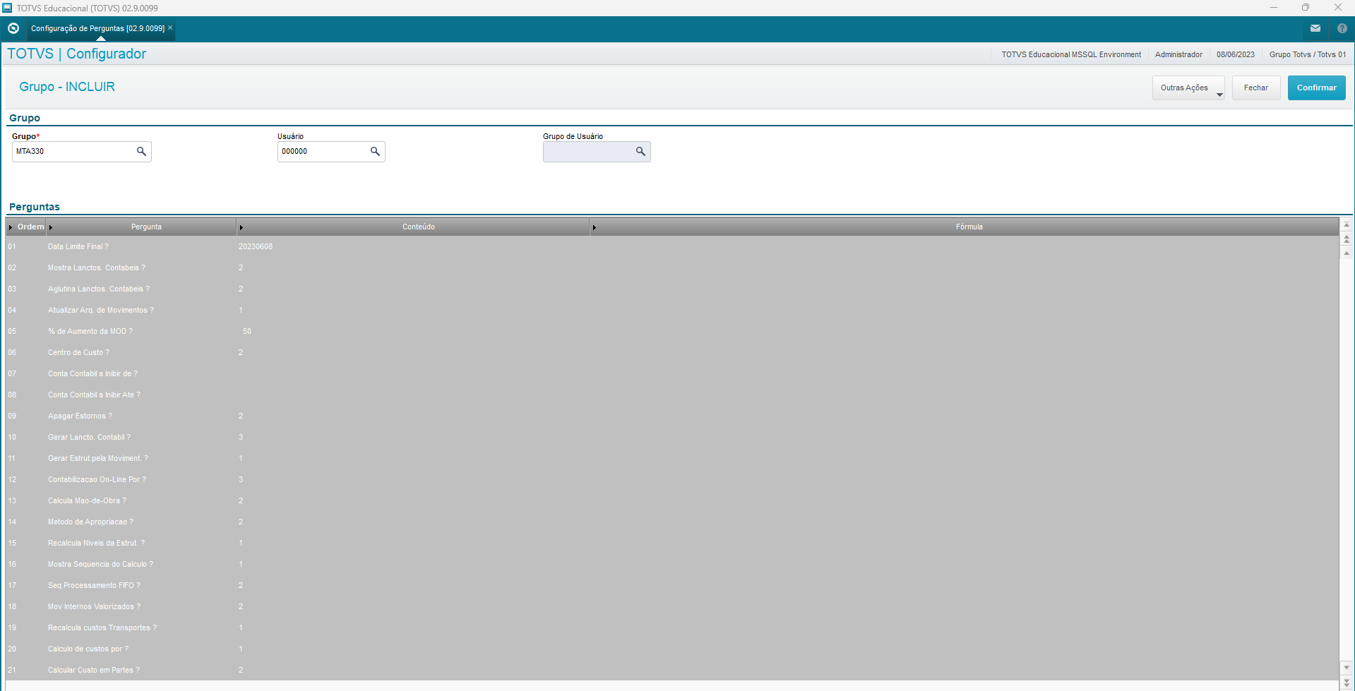 Cross Segmento Backoffice Linha Protheus Sigaest Como Bloquear