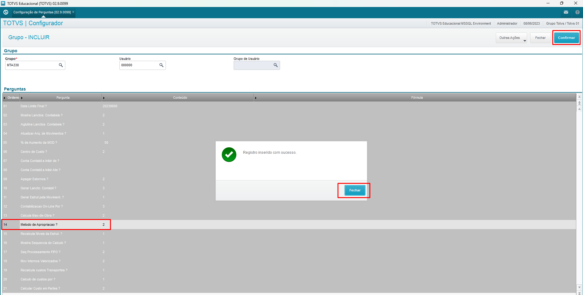 Cross Segmento Backoffice Linha Protheus Sigaest Como Bloquear