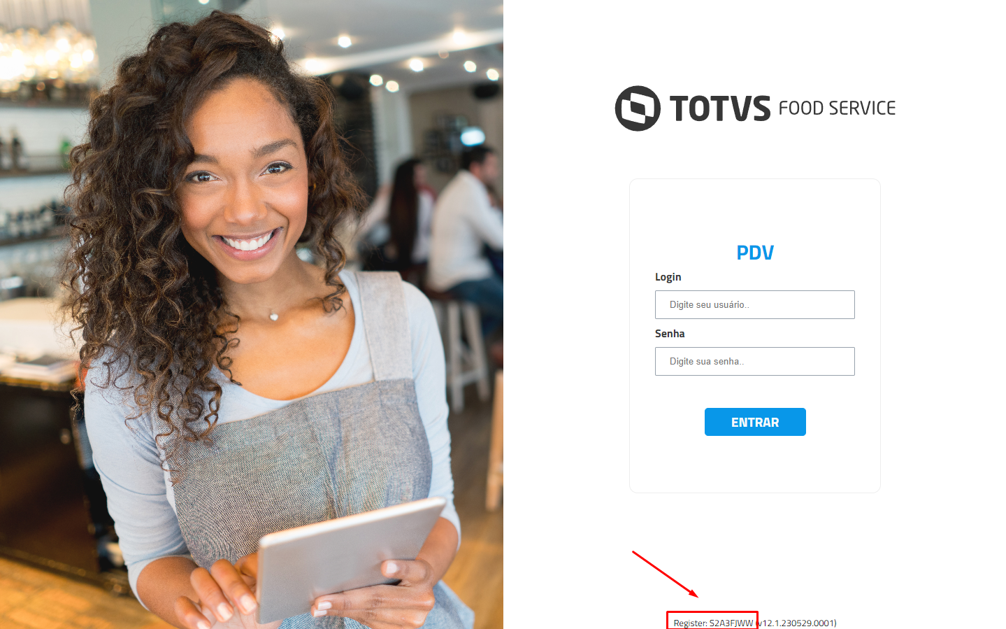 TOTVS FOOD SERVICE - PDV - Serial não identificado – Central de Atendimento TOTVS