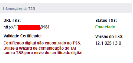 Automação Fiscal - Rotinas Comuns - TSS - Certificado digital não ...