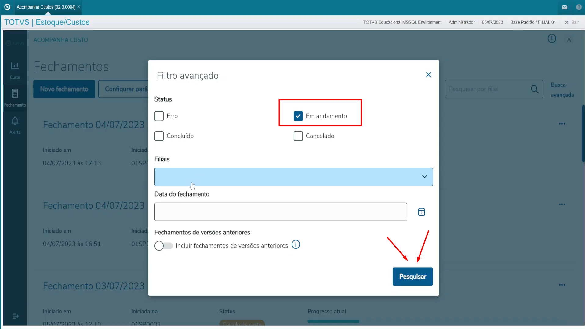 Cross Segmento Backoffice Linha Protheus Sigaest Mata038 Como