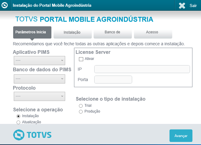 Agro - PIMS MB - MB_PORTAL - Instalação do Portal de Mobilidade via ...
