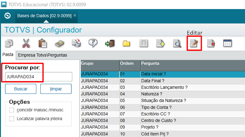 TOTVS Jurídico - Gestão Jurídica by Legal Desk - SIGAPFS - Gerar o relatório JURAPAD034 em Excel ...