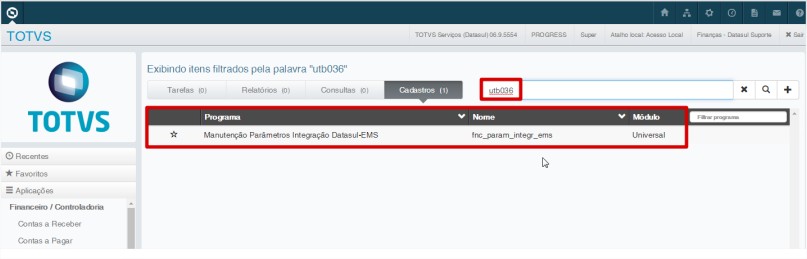 Cross Segmentos - Linha Datasul - UFN - Procedimento cadastro de País e ...