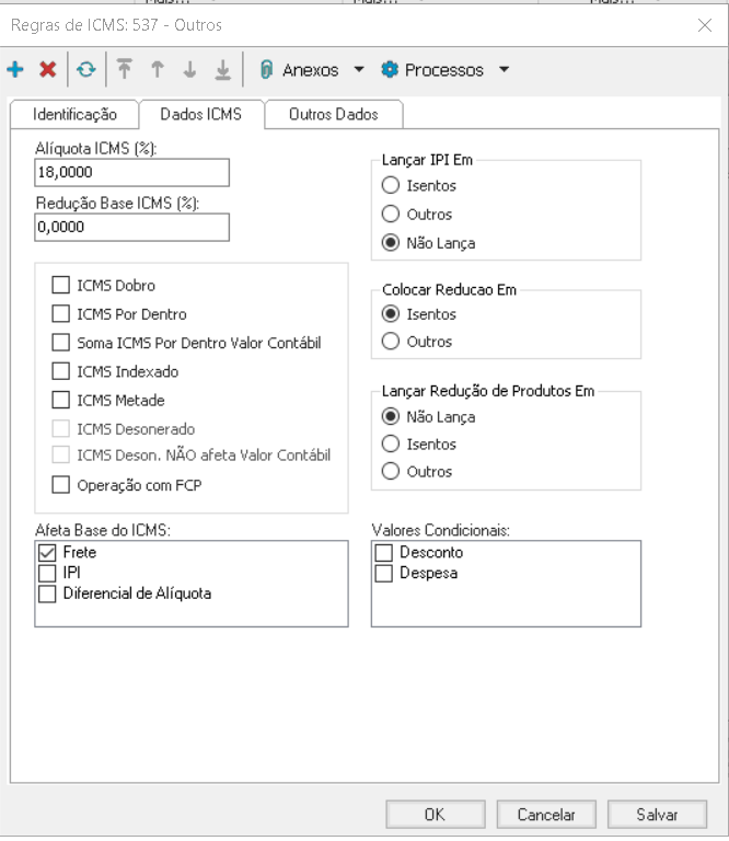 Cross Segmentos - Linha RM - Fis - Escrituração - CST 090 – Central de ...