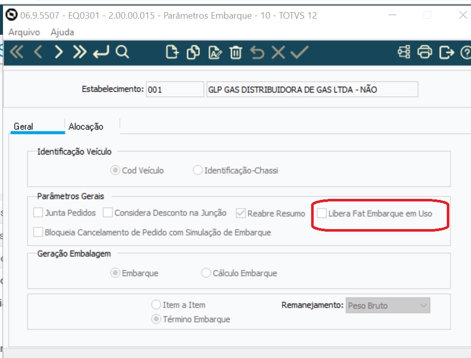 Cross Segmentos - Linha Datasul - MEQ - Erro 16620 - Embarque em uso por outro usuário – Central ...