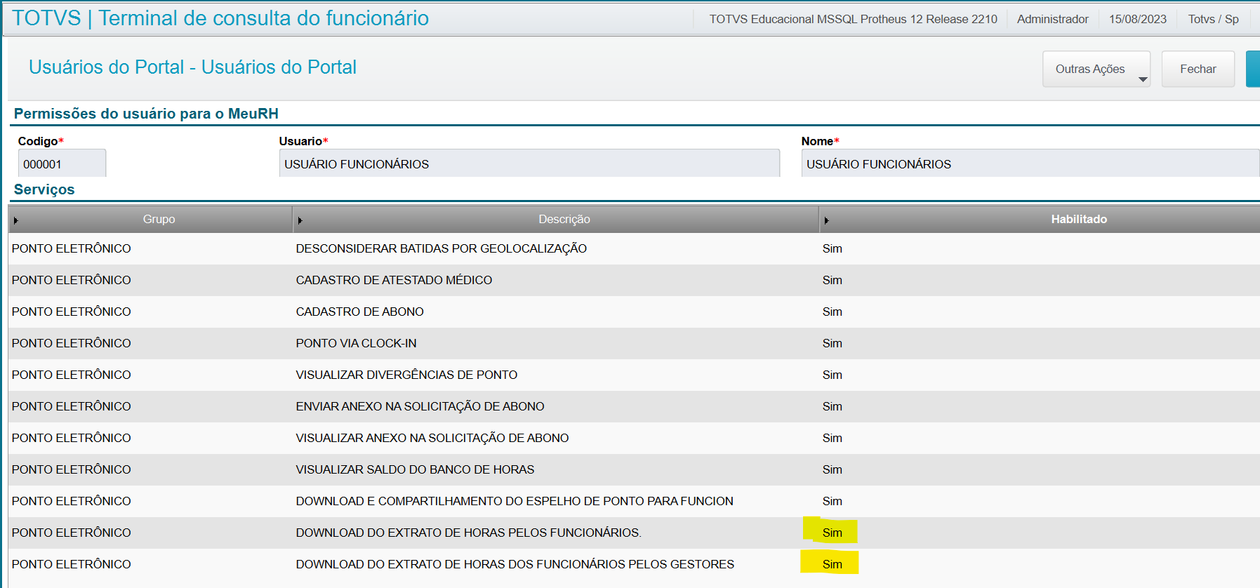 RH - Linha Protheus - MEU RH - Como gerar o Extrato de Banco de Horas ...