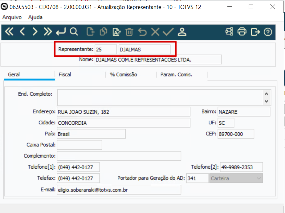 Cross Segmentos - Linha Datasul - PORTVEN - Parametrização do ...
