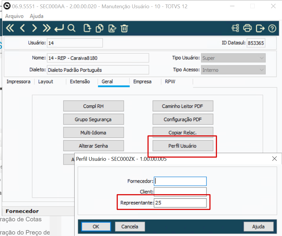 Cross Segmentos - Linha Datasul - PORTVEN - Parametrização do ...