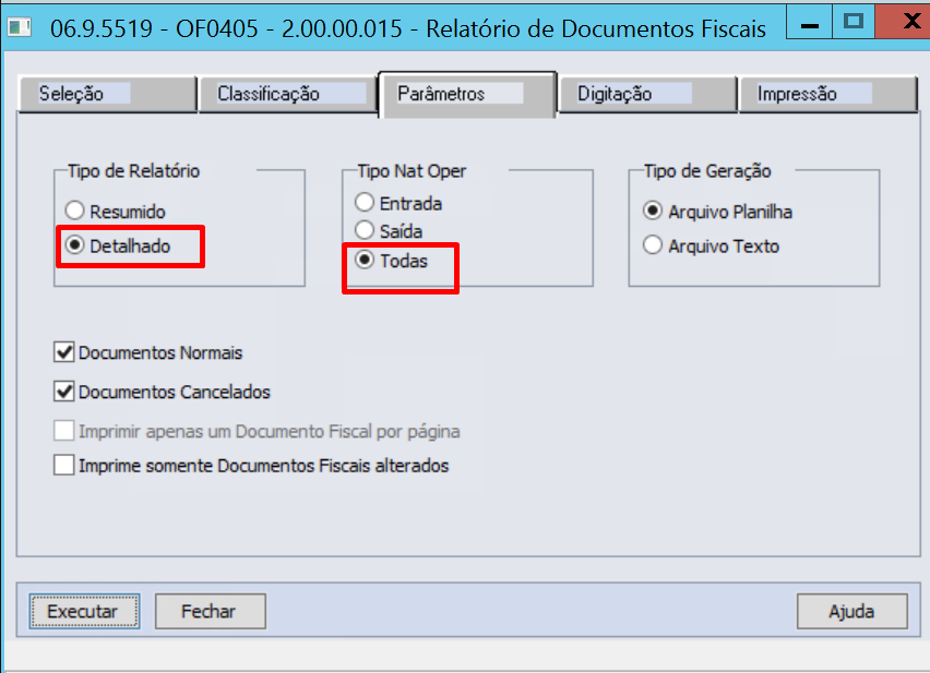 Cross Segmentos - Linha Datasul - MOF - OF0405 - Emissão do relatório ...