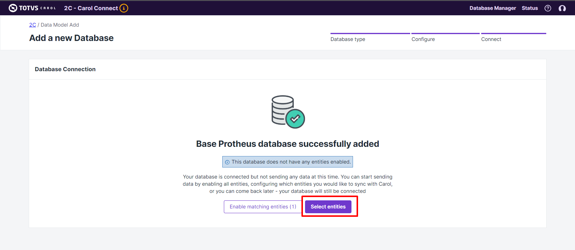 TOTVS CAROL - Carol Connect (2C) - Como criar uma conexão com um banco ...