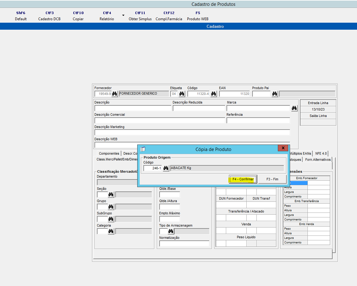 RMS - CAD - Como copiar informações de um produto existente para um ...