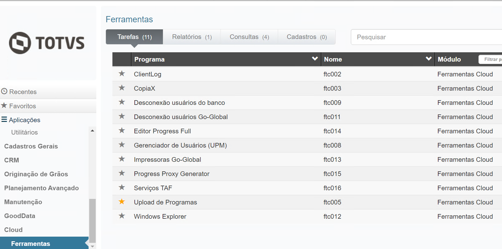 Cloud - Linha Datasul - Upload de programas (TCLOUD) – Central de ...