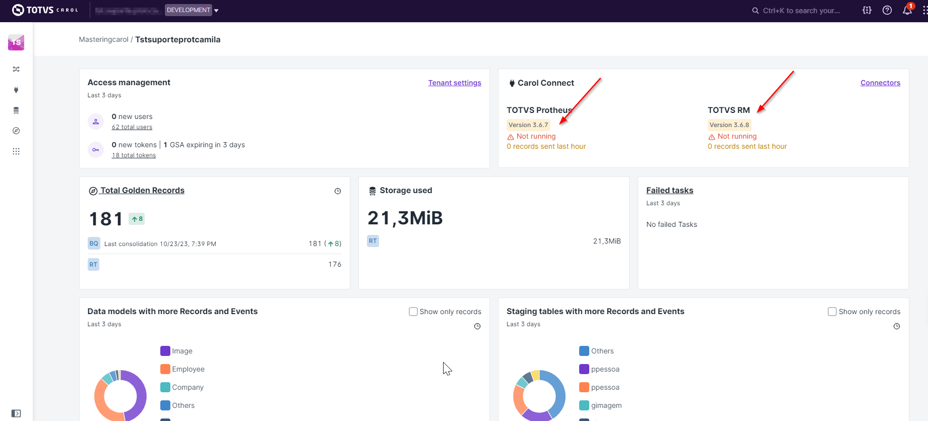 TOTVS CAROL - Carol Connect (2C) - Como verificar se a Carol Connect ...